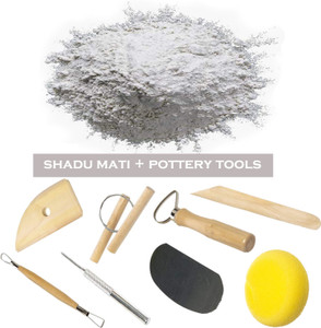 SHREESHREE Pottery Tools+100% Pure Natural SHADU MATI for Making ...