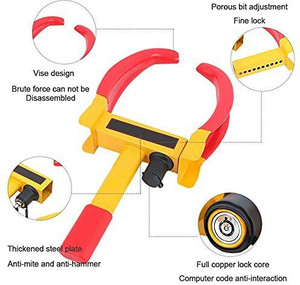 aoteman Anti-Theft Towing Parking Boot Tire Claw Adjustable for Auto ...