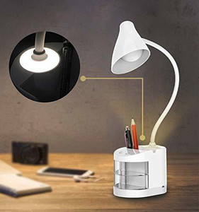 AZACUS Chargeable Desk Lamp With Organiser, Phone Holder, Night Light ...