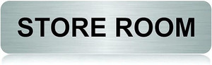 Hardika Creation Stainless Steel Self Adhesive "Store Room" Signage ...