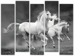 DECOR Production Multiple Frames Split Art Texture MDF Wall Paintings ...