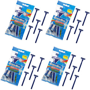 Supermax Triple Blade for Men [5 In 1](Pack Of 4 :: Count 20 Razors) By ...