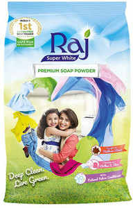 Raj Super White Premium Soap Powder Detergent Powder 5 kg Price in ...