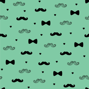 Paper Pep Green Moustache Print Gift Wrapping Paper 19"X29" Pack of 10 ...