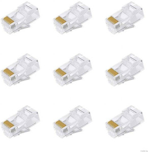 Everyonic RJ11 Connector Transparent Clear Male Network Interface Card ...