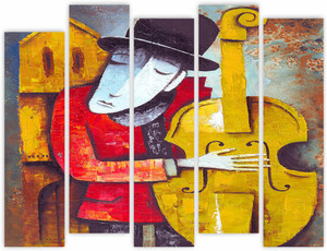 DECOR Production Multiple Frames Split Art Texture MDF Wall Paintings ...