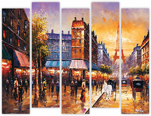 HD RAPID DESIGN Multiple Frames Split Art Texture MDF Wall Paintings ...