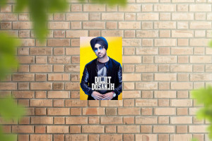 Punjabi Singer Diljit Dosanjh Singer Sticker Poster|Decorative Interior ...