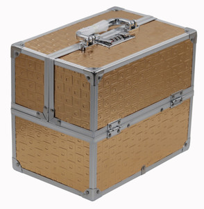 Bonanza Metalic steel, aluminum fitted stylish beauty case Makeup ...
