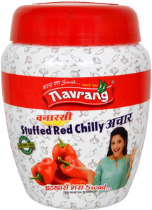 NAVRANG Organic Homemade Stuffed Red Chilly Pickle Achaar I Traditional ...