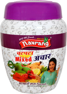 NAVRANG Organic Homemade Mixed Pickle Achaar I Traditional Achar (1Kg ...
