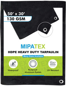 Mipatex Tarpaulin Sheet Waterproof Tirpal Heavy Duty 50ft x 30ft, Tent ...