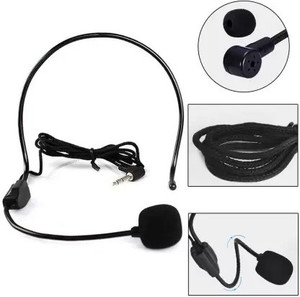 BUFONA 3.5mm Clip wired Microphone Comfortable Behind The Neck Head ...