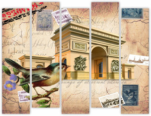 All Your Design Multiple Frames Split Art Texture MDF Wall Paintings ...