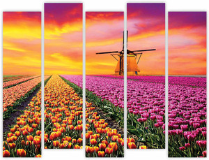 HD RAPID DESIGN Multiple Frames Split Art Texture MDF Wall Paintings ...