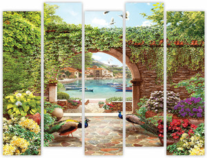 HD RAPID DESIGN Multiple Frames Split Art Texture MDF Wall Paintings ...