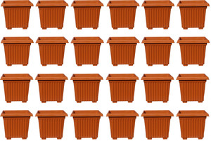 Picvel Designer Planter Set 20 CM Plastic Flower Pots Indoor Outdoor ...