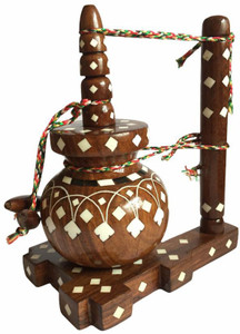 Hand on Hands Handmade Wooden Madhani made with sheesham wood inlaid ...