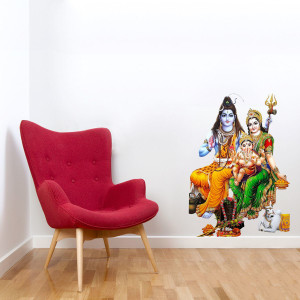 STICKER STUDIO 40 cm Jai Mahakal Wall Sticker & Decal Self Adhesive ...