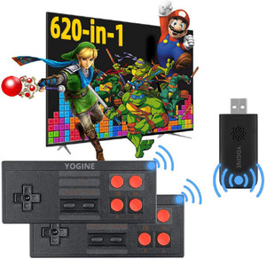 8 Bit Wireless Video Game Set for tv Gaming for 2 Players with 620 ...