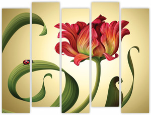 DECOR Production Multiple Frames Split Art Texture MDF Wall Paintings ...