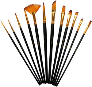 Flipkart.com | Asha Craft Painting Brushes Set of 12 Professional Round ...