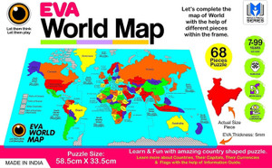 shopviashipping EVA World Map Jumbo Floor Puzzle with Information ...