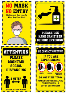 HindK 27.94 cm SAFETY GUIDELINES STICKERS Self Adhesive Sticker Price ...