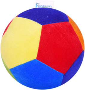 FUNTEEN Soft Plush Baby Ball with Rattle Sound - 15 cm - Soft Plush ...