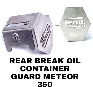 imad REAR BREAK OIL CONTAINER GUARD FOR METEOR 350 Bike Crash Guard ...