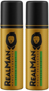 Real Man Fresh Spirit Combo Body Spray - For Men - Price in India, Buy ...