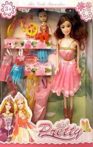 APR ZONE Pretty Doll Toy, Beautiful Girl Doll Set for Girls - Pretty ...