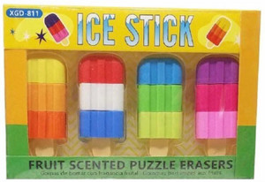 Flipkart.com | boombasket Ice Cream Stick Eraser Set (Pack of 4) Non ...
