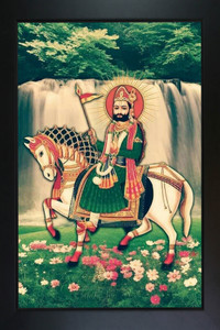 RV SALES Ramdev Ji Maharaj Phto Frame For Puja Room & Wall Religious ...