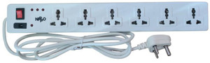 Nippo NIPPO N-Power 6 Socket Spike Adaptor with Master Switch ...