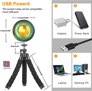 Cubonic Fake Sunset Lamp projector LED light Table Lamp Price in India ...