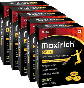 Cipla Maxirich Gold Advanced Daily Supplement | Energy Boosting ...