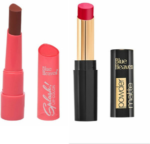 BLUE HEAVEN POWDER MATTE RUBY GLOW AND SPLASH SUPER MATTE CHOCOLATE ...