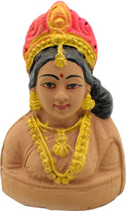 Puja N Pujari Eco Friendly Clay Gowri Idol for Ganesh Chaturthi Mud ...
