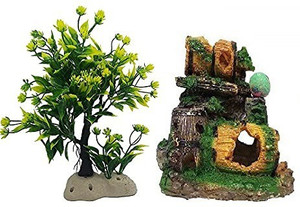 Jainsons Pet Products Combo aquarium decoration items Laterite Planted ...