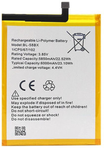 RAPPER Mobile Battery For Infinix Hot 9 Play X680 X680B X680C / BL-58BX ...