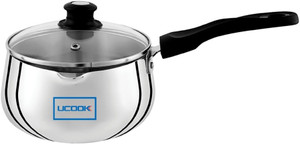 UCOOK Engg. Aluminium Tea Pan, Milk Pan and Sauce Pan 16 cm diameter ...
