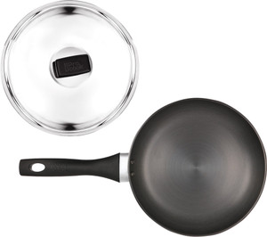 MILTON Pro Cook Hard Anodized Fry Pan With Stainless Steel Lid, Fry Pan ...