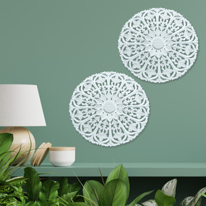 Timberly MDF Wall Panel | Round Design Wall Mounted Panel for Living ...