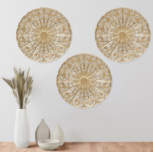 Timberly MDF Wall Panel | Round Design Wall Mounted Panel for Living ...