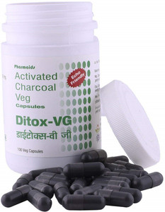 Ditox Capsule Activated Charcoal Capsules 200 Mg Per Capsule (100 ...