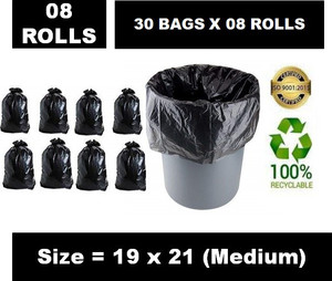 Modi Household Biodegradable Garbage Bag - 19x21 Inch, 30 Bags per Roll ...