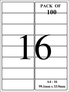 True-Ally A4 Size White Self Adhesive Label/Sticker for Printer (Inkjet ...