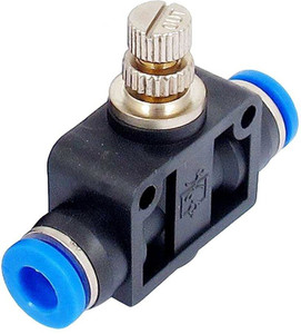 sl sales 10MM Pneumatic Brass Flow Control Valve Connector Push in ...
