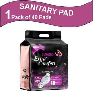 Extra Comfort Extra Sure Sanitary Pads WIth Night Using Jumbo Pack Of 1 ...